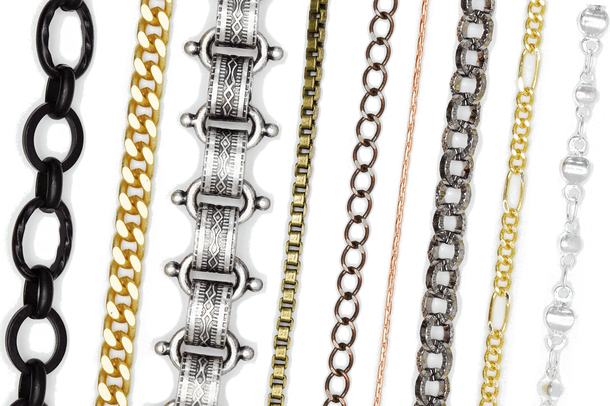Assorted Chain - Sold by the Pound - Variety of Lengths, Styles, and F