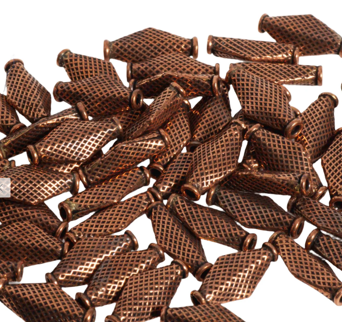 Solid Copper Beads and Sterling Silver-Plated Beads