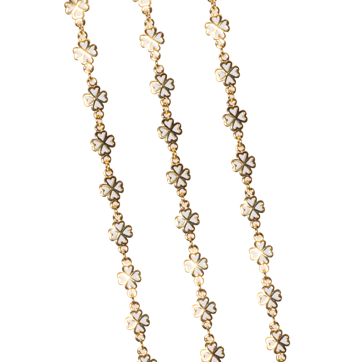 10.3mm Clover Chain | Brass Jewelry Chain | Continental