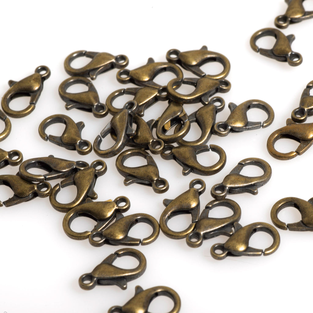 Small Claw Clips TJS Oval Lobster Clasps, Silver Lobster Claw Clasps ...