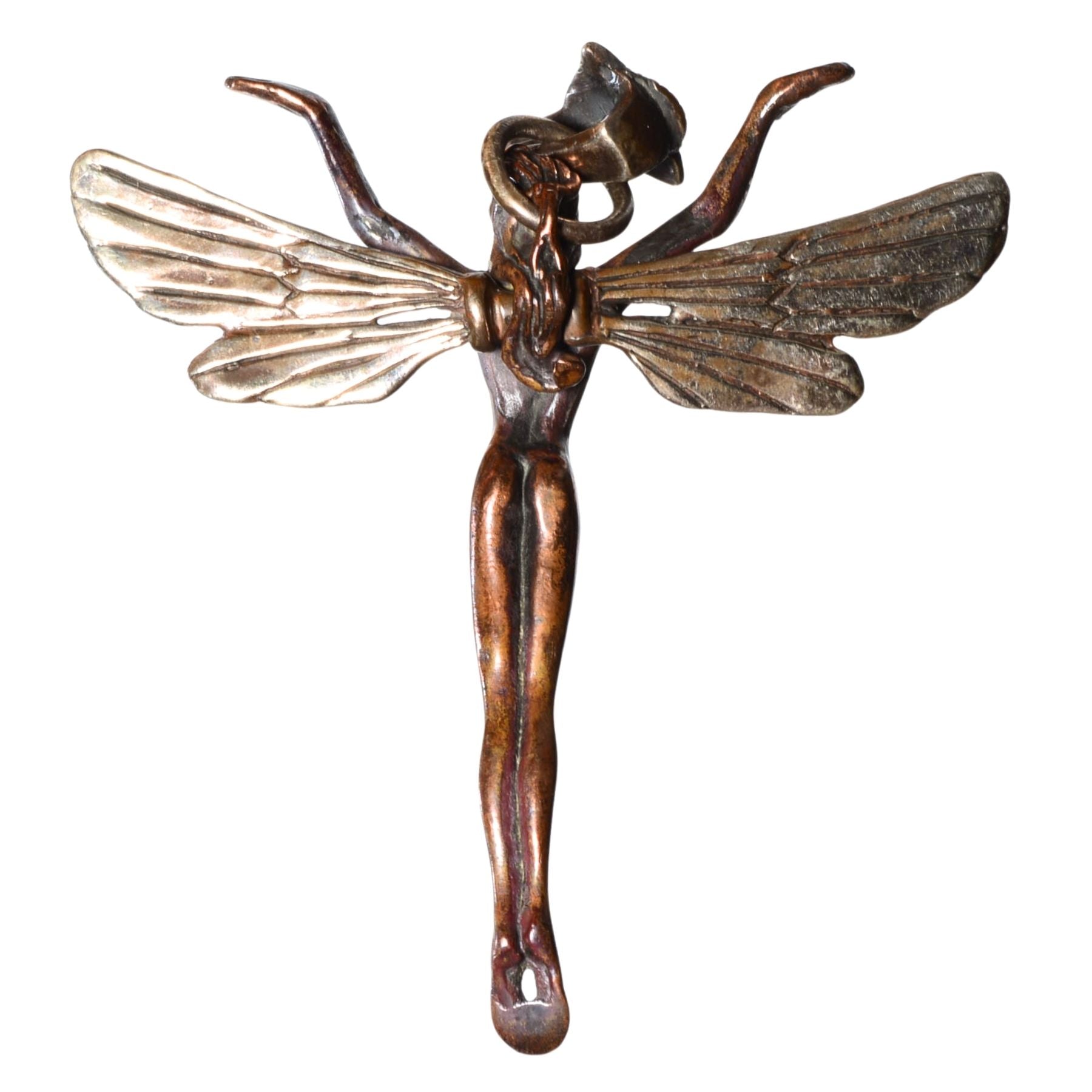 Bob Burkett Fairy Pendant in Sterling Silver & Bronze