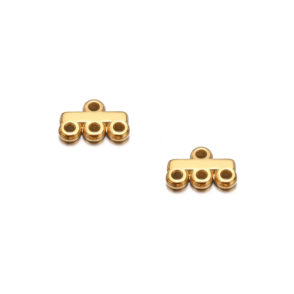 3-to-1 Multi Strand Connector - No Fade Gold - Per Piece