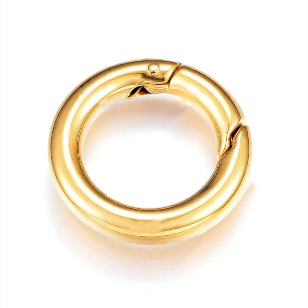 O Ring Clasp Large Size - Measures 16mm - Available in Waterproof Gold