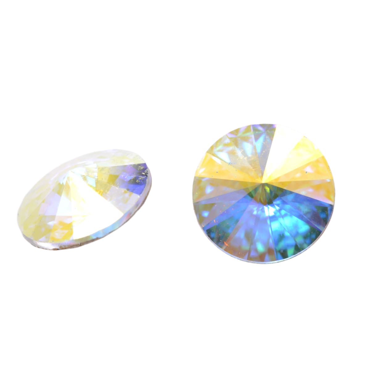 Swarovski 1122 Rivoli Crystal AB 10.5mm - Premium Austrian Crystal
