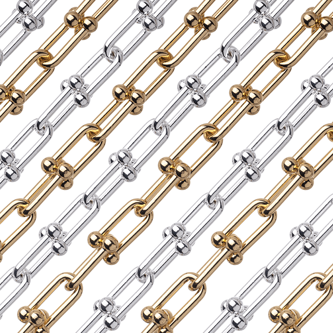 HardWear U Shaped Specialty Chain - Available in Silver & Gold - Measu