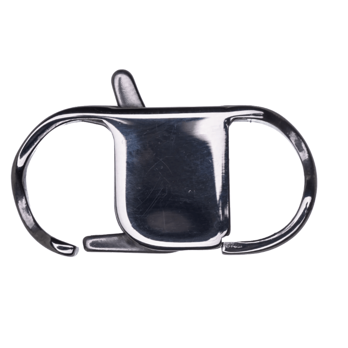 32mm x 15mm Stainless Steel Curb Chain Trigger Clasp - Silver ...