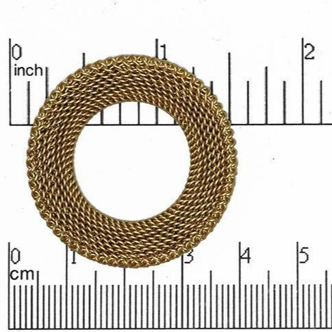 36mm Round Wire Mesh Connector Pendant - Brass & Finishes
