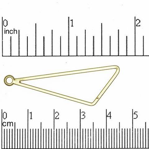 Acute Triangle Chandelier Earring Component Sold by the Piece - K54