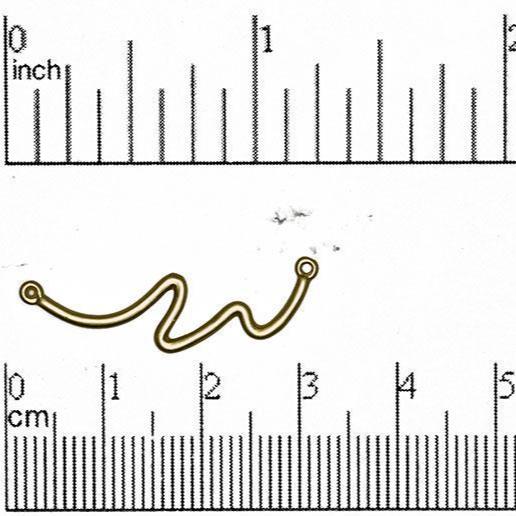 31mm Squiggly Connector - Brass with Unique Finishes