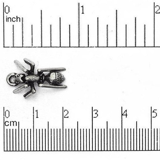18mm x 13mm Large Ant Charm - Made of Pewter - Sold Individually - CBS